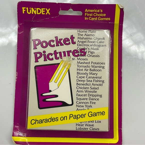 fundex | Games | Vintage 987 Fundex Pocket Pictures Card Game 550 ...